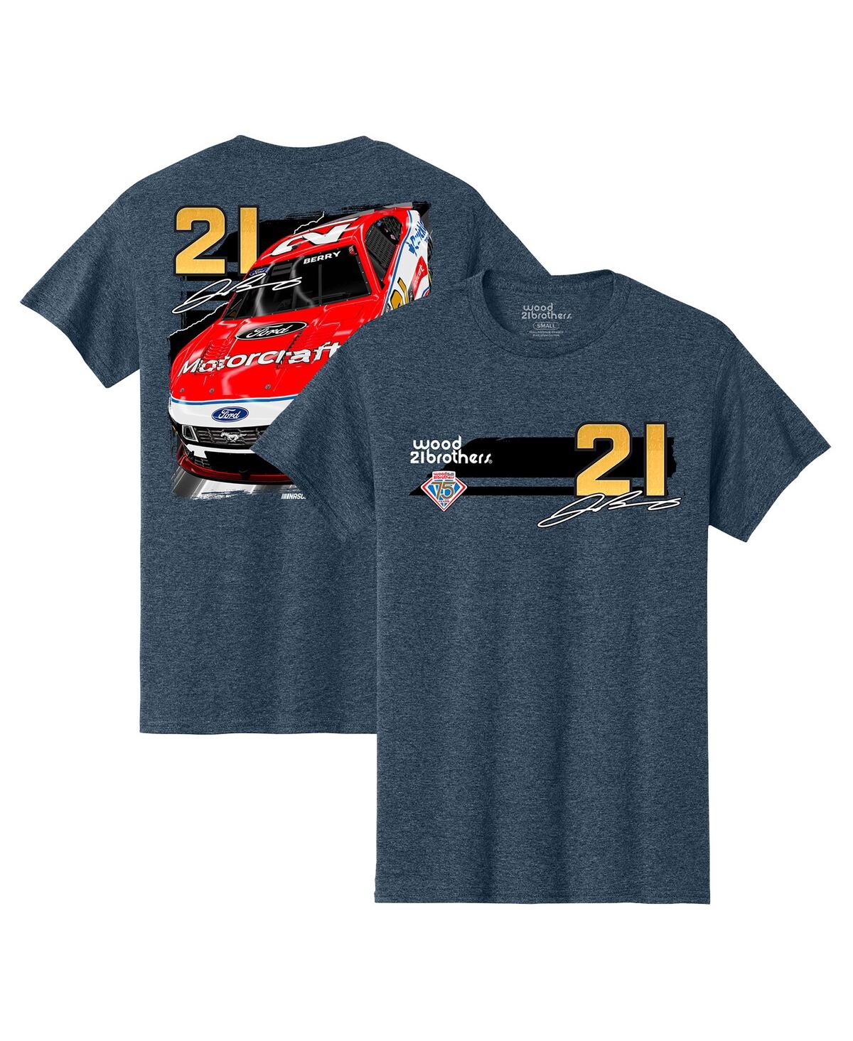 Click here for E2 Apparel Mens Heather Navy Josh Berry Motorcraft... prices
