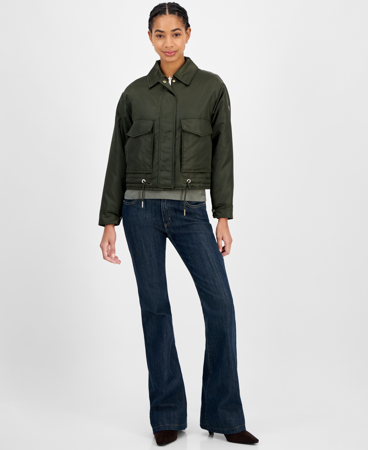 Click here for Michael Michael Kors Womens Reversible Bomber Barn... prices