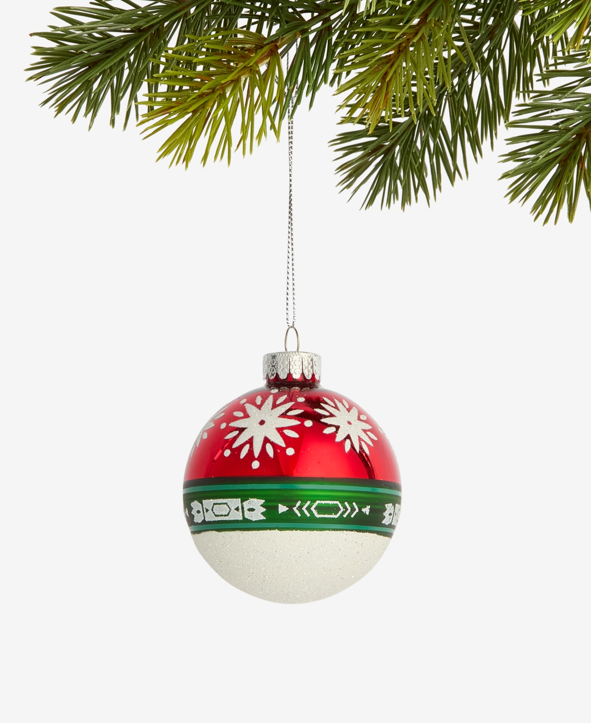 Click here for Holiday Lane Nordic Wonderland Glass Ball Ornament... prices