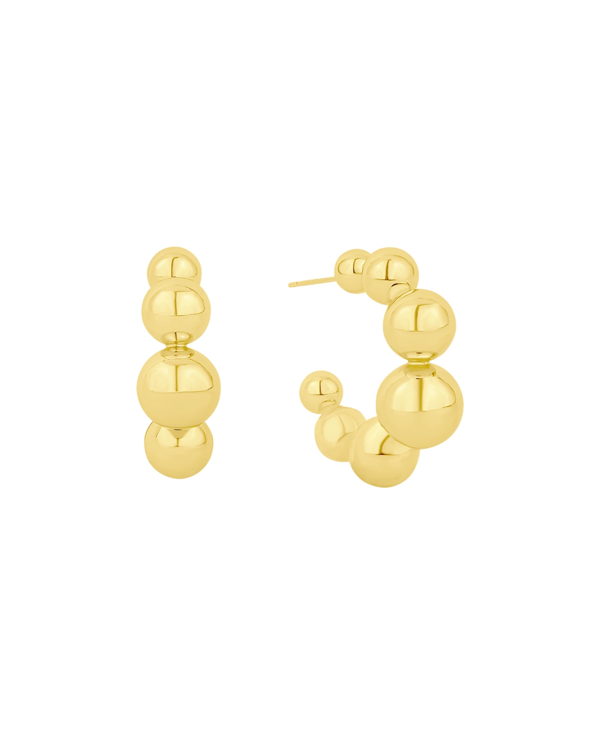Click here for And Now This Graduated Ball C Hoop Earrings - Gold prices