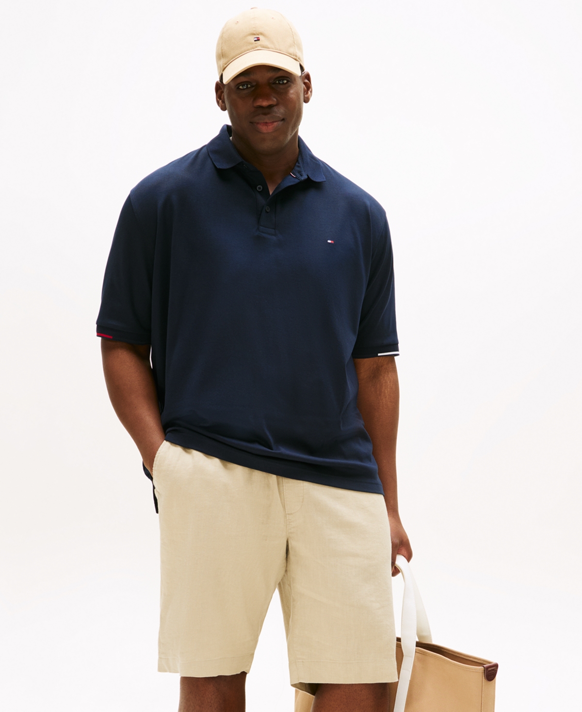 Click here for Tommy Hilfiger Mens Big & Tall Flag-Cuff Polo Shir... prices