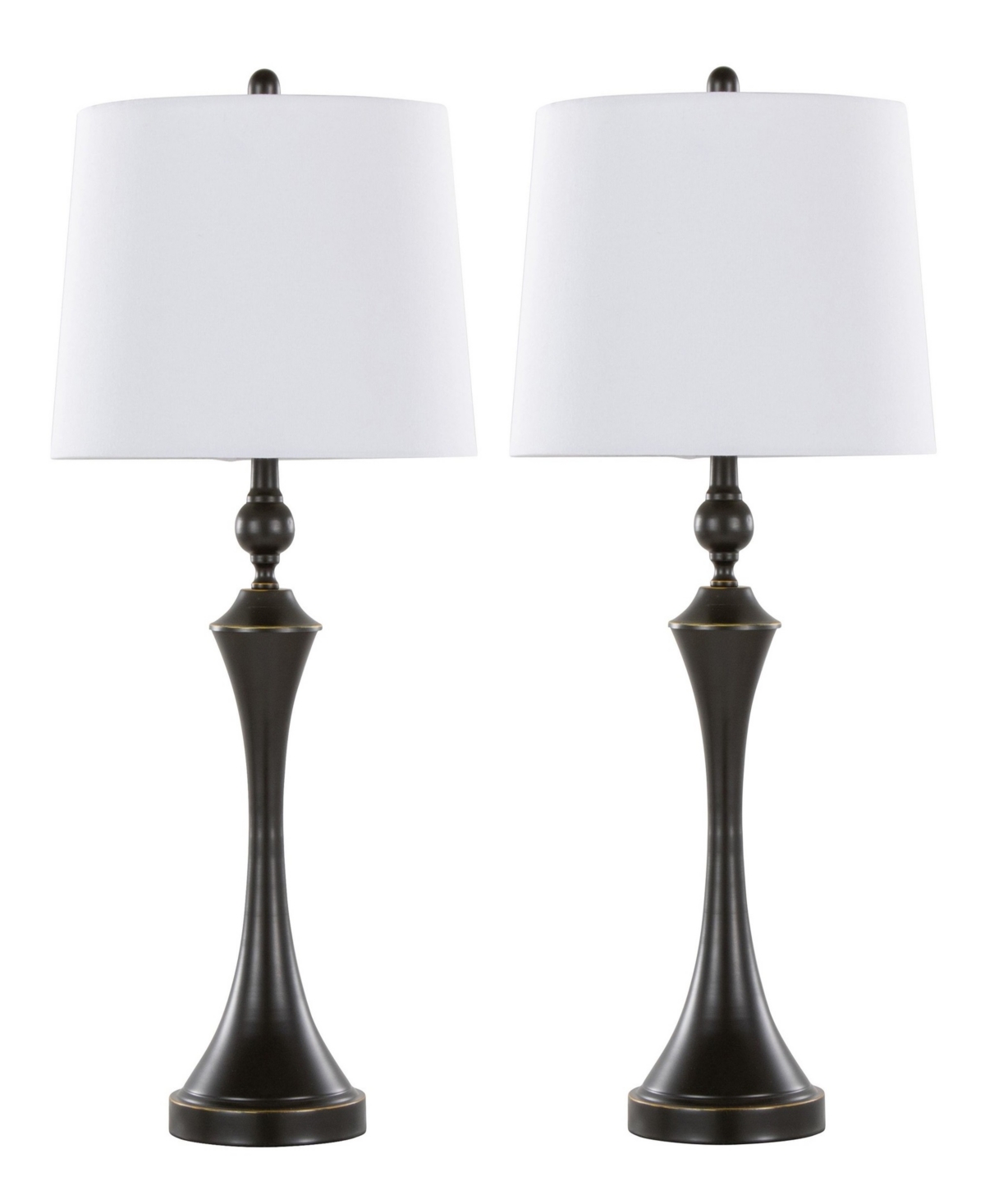 Click here for Lumisource 30 Metal Flint Table Lamp  Set of 2 - B... prices