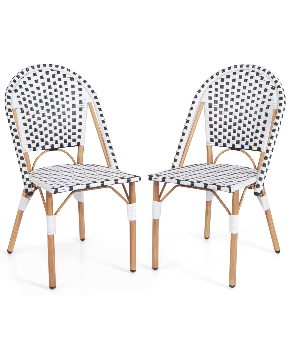 Click here for French Bistro Chair Set of 2 with Galvanized Metal... prices
