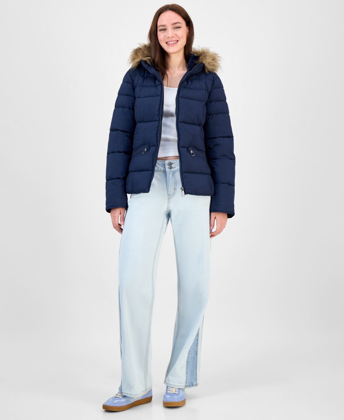 Click here for Maralyn & Me Juniors Faux-Fur Hooded Puffer Coat -... prices