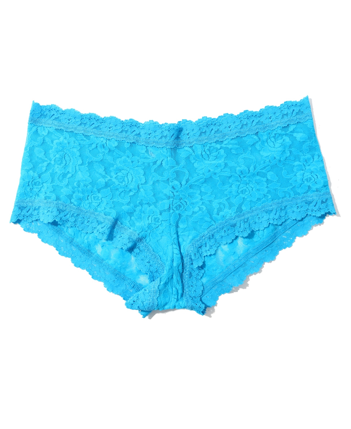 Hanky Panky Womens Signature Lace Boyshort - Mediterranean Sea Blue