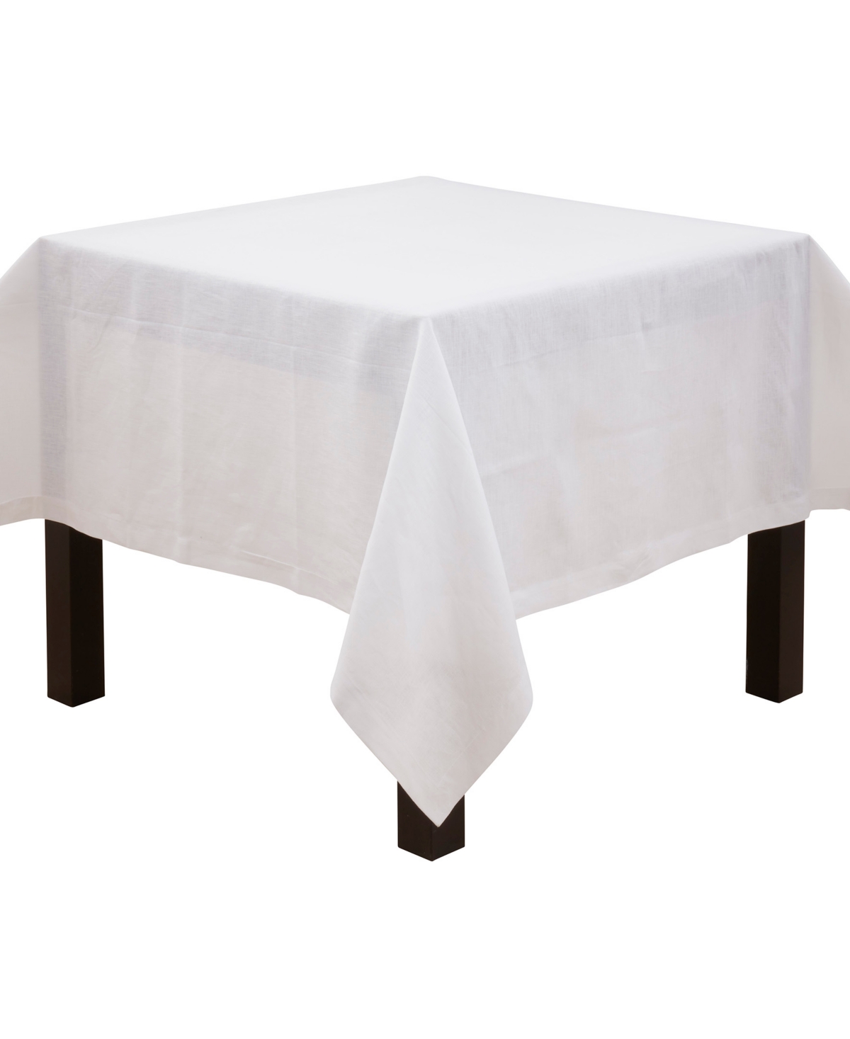 Click here for Saro Lifestyle Pure Linen Tablecloth  59 x 59 - Wh... prices