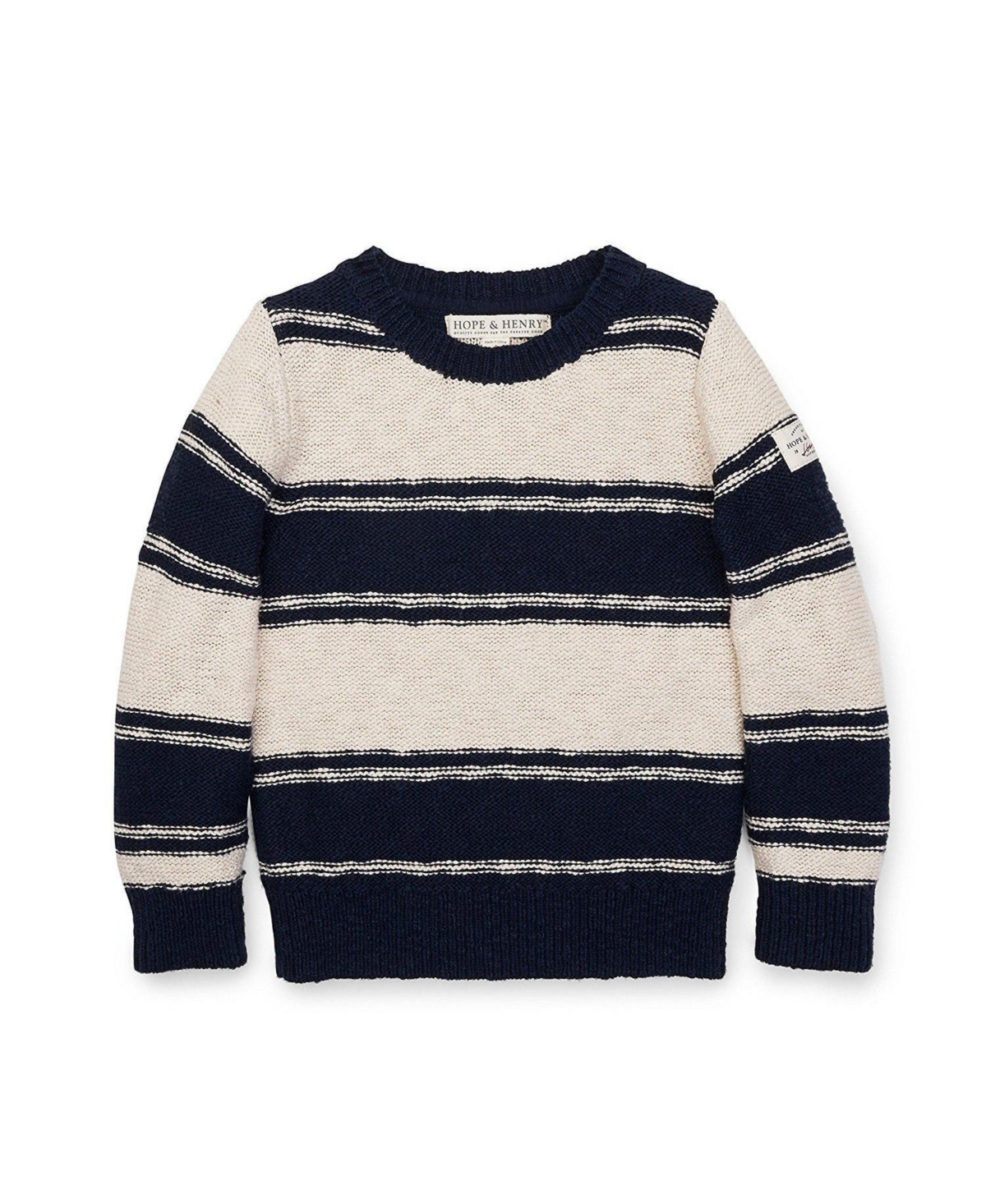 Click here for Hope & Henry Little Boys Crew Neck Sweater - Oatme... prices