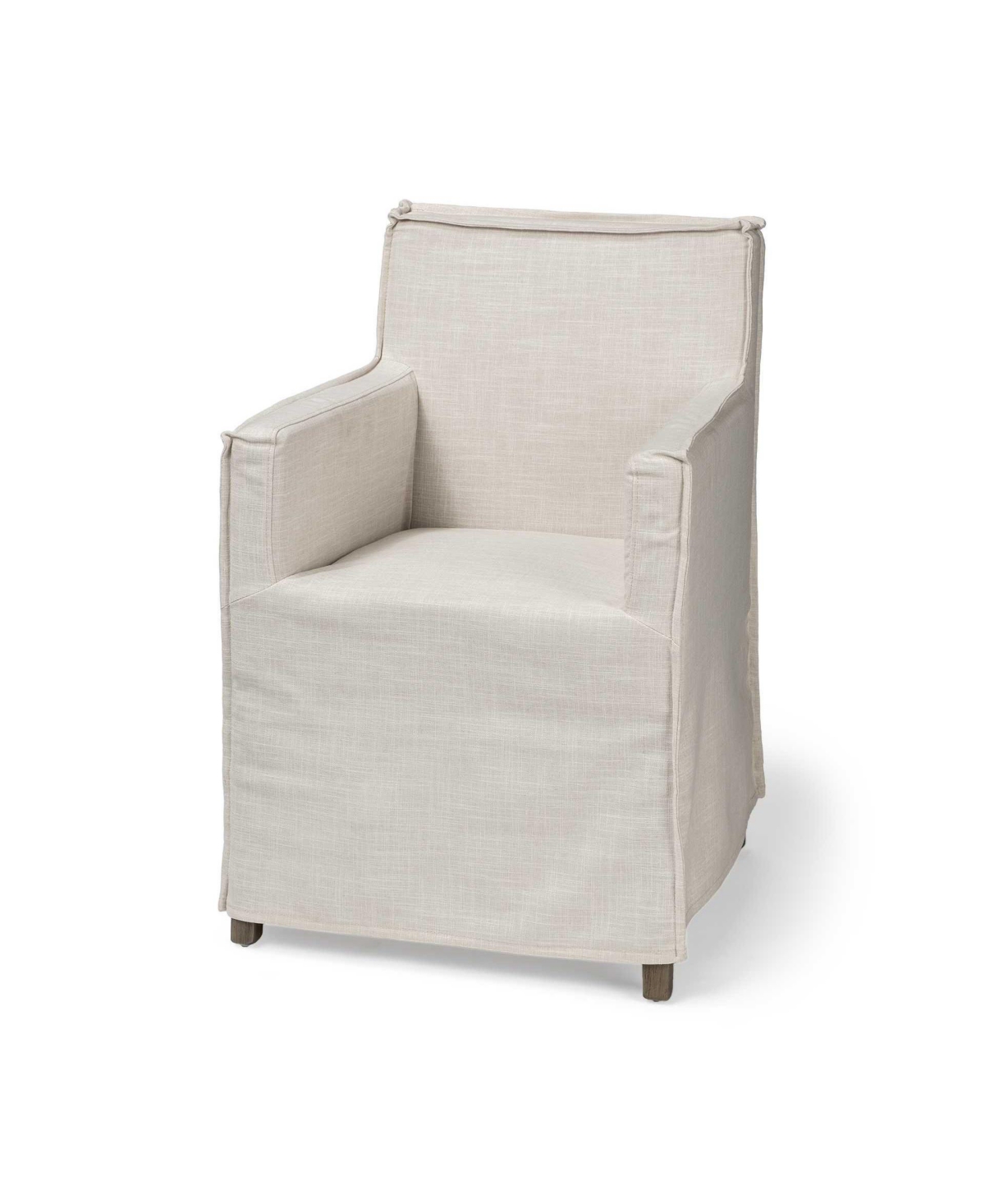 Click here for Slipcovered Wood Dining Arm Chair for Kitchen or D... prices
