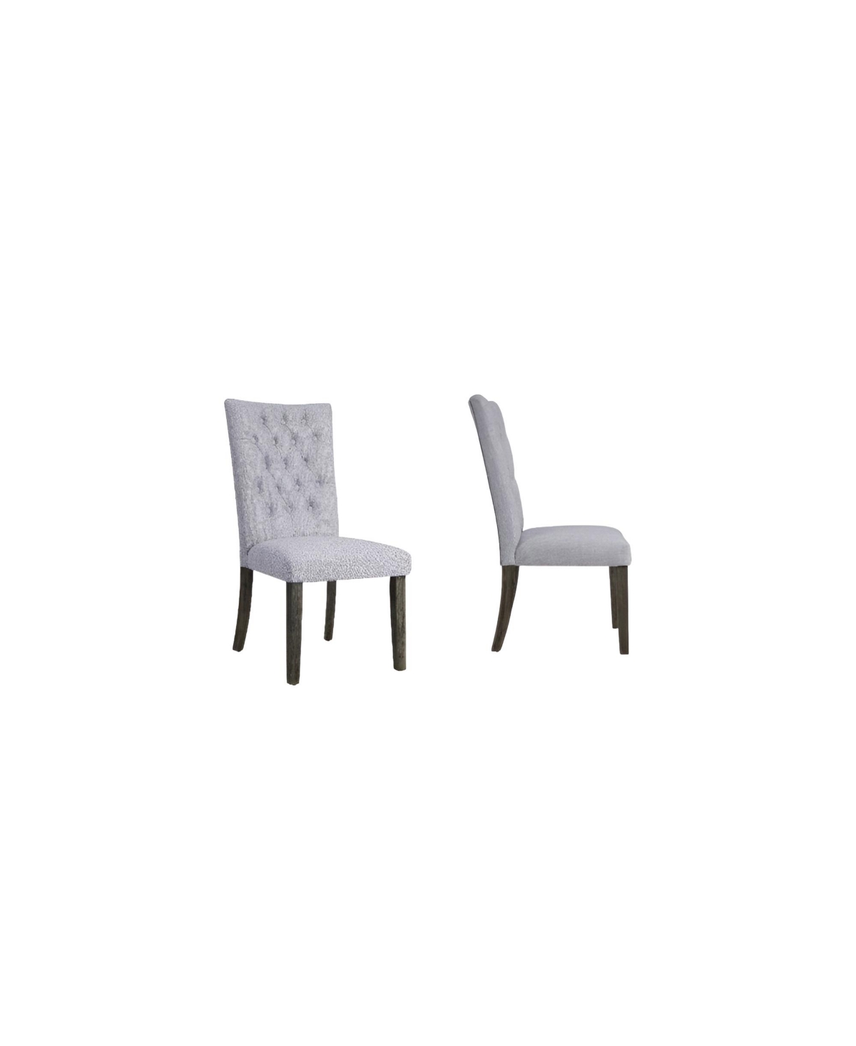 Click here for Set of Two Tufted Upholstered Side Chairs for Dini... prices