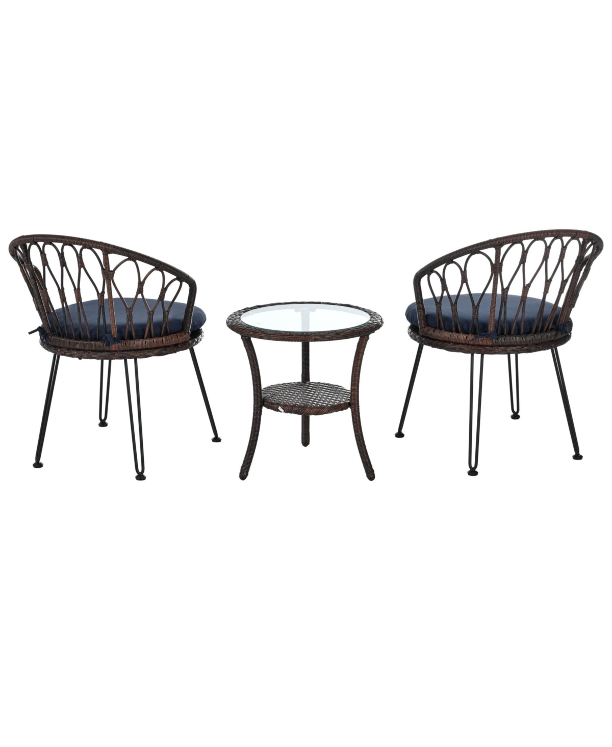 Click here for Mondawe Outdoor Leisure Set  2 Rattan Single Chair... prices