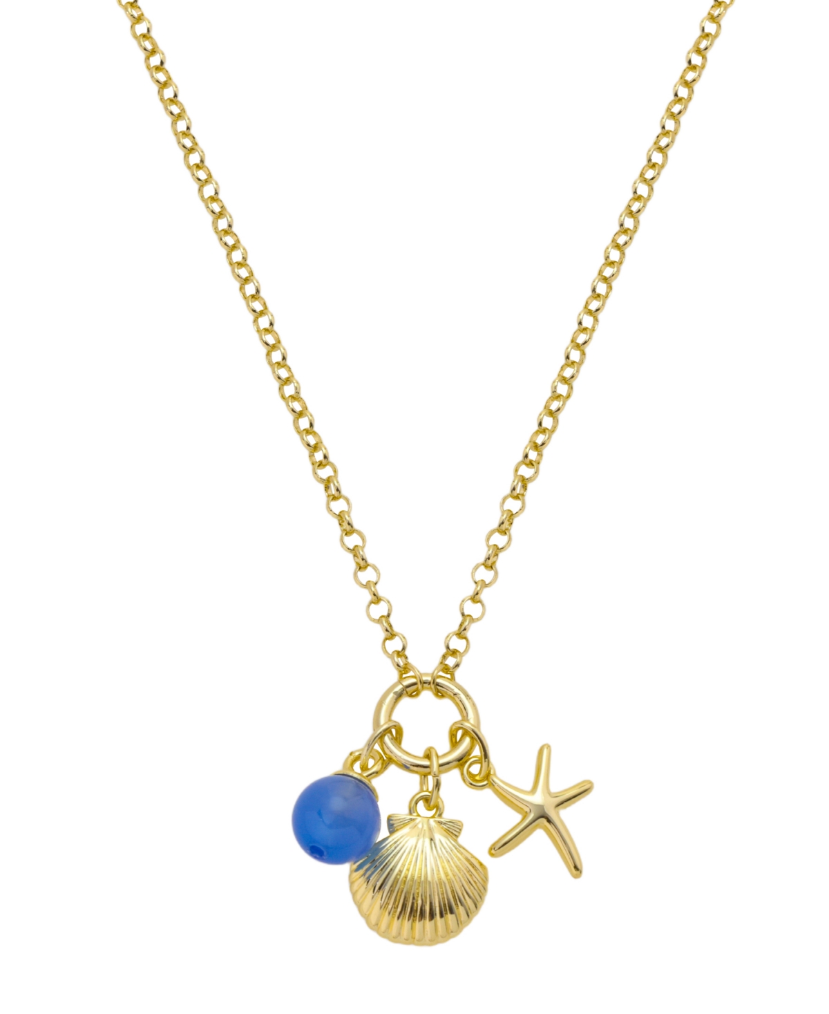 Click here for Unwritten Agate Sea Life Charm Necklace - Gold prices
