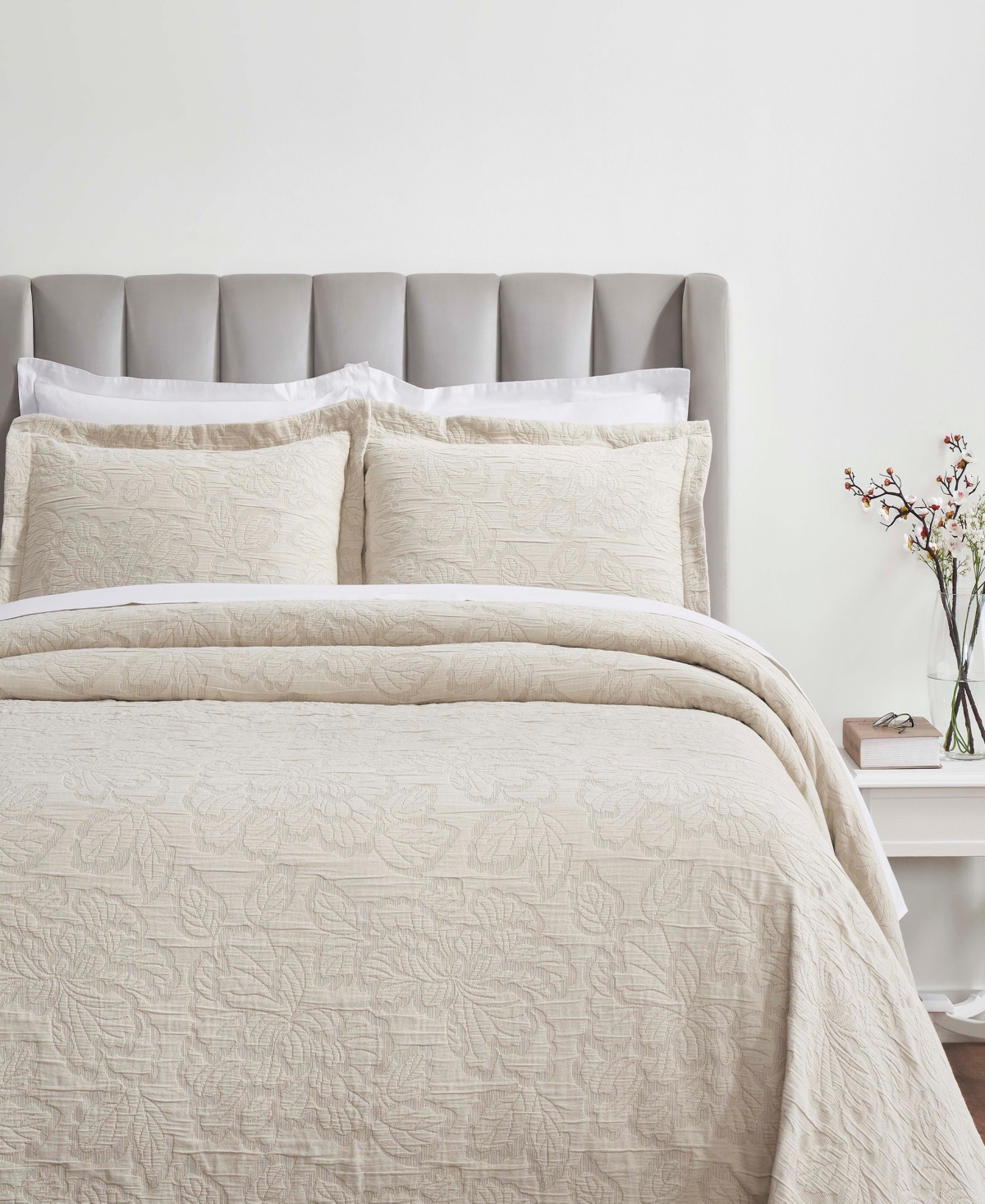 Click here for Superior Hibiscus Cotton Matelasse Woven 3-Pc. Bed... prices