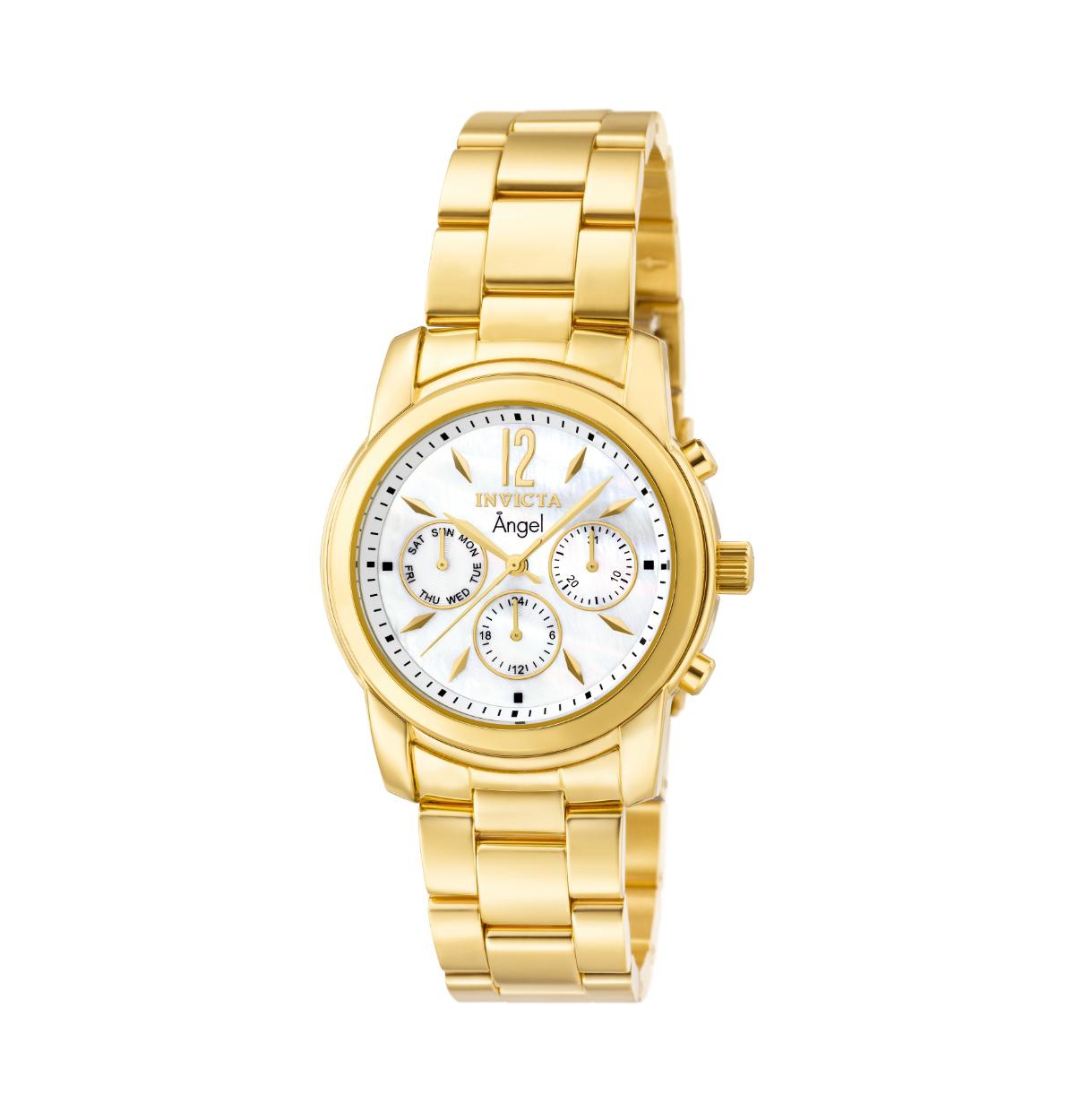 Click here for Invicta Womens 0465 Angel Quartz Chronograph White... prices