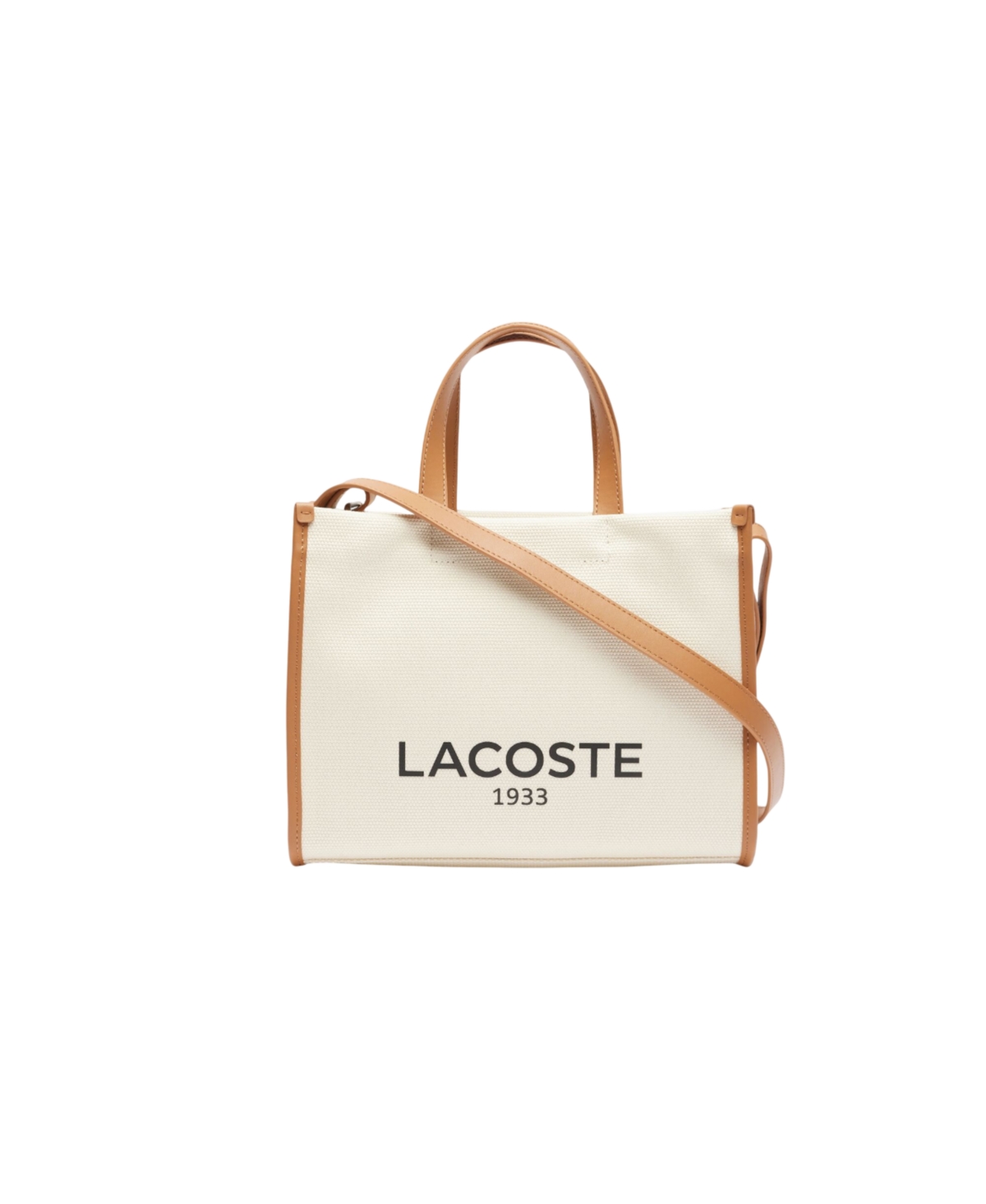 Click here for Lacoste Womens Canvas Top Handle Tote Bag - Natura... prices