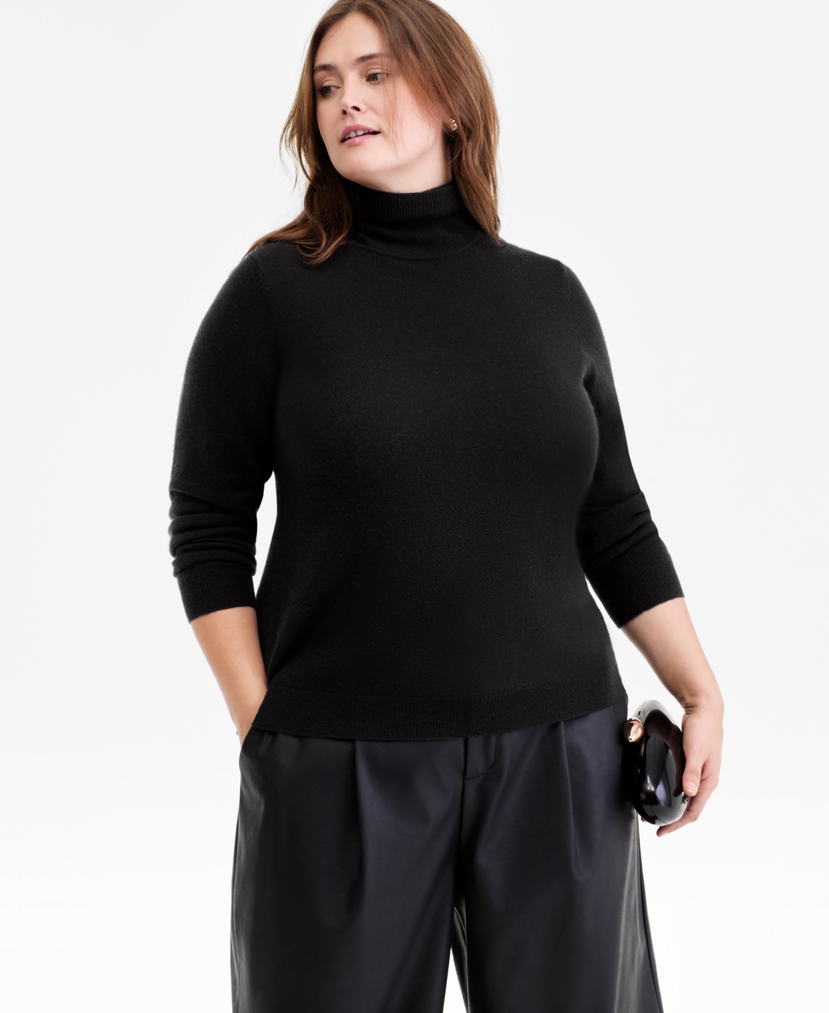 Click here for Charter Club Plus Size 100 Cashmere Turtleneck Swe... prices