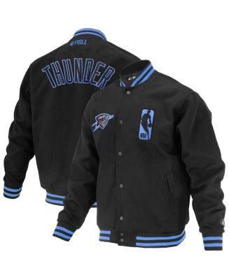 FISLL Men's and Women's Black Oklahoma City Thunder Logo Man Shadow ...