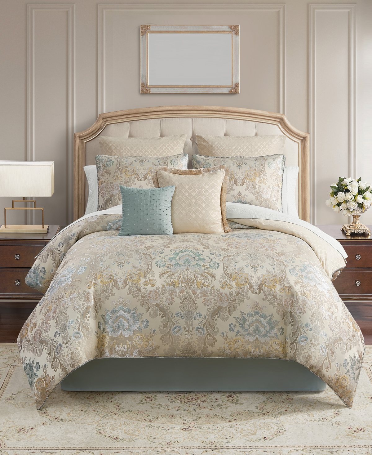 Click here for Waterford Brona Jacquard 8-Pc. Comforter Set  King... prices