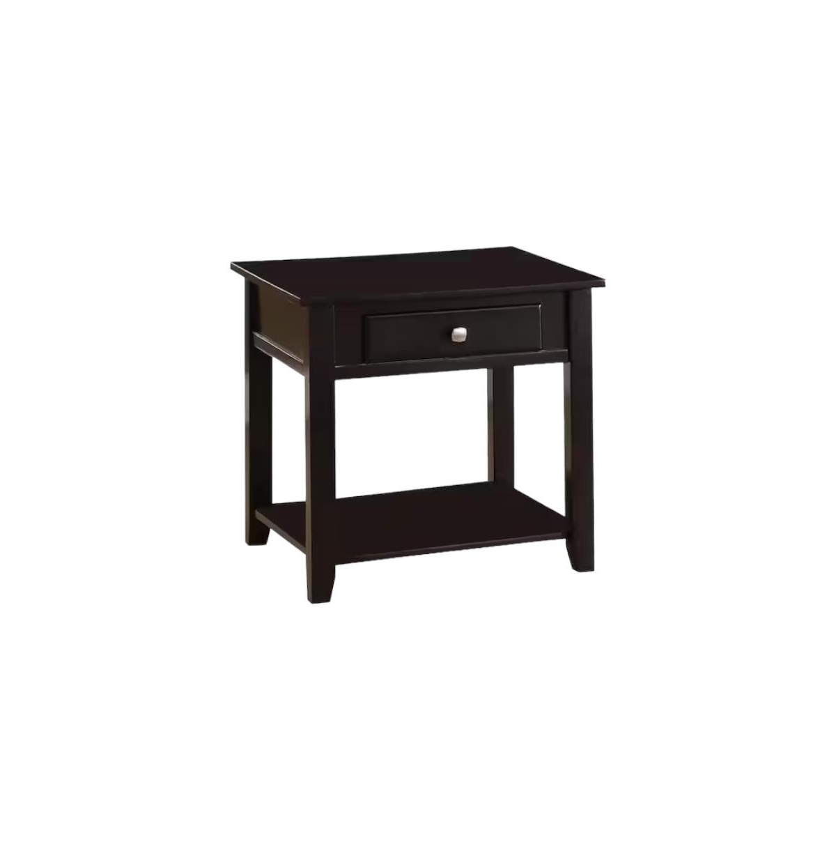 Click here for Square End Table with Drawer and Shelf – Ma... prices