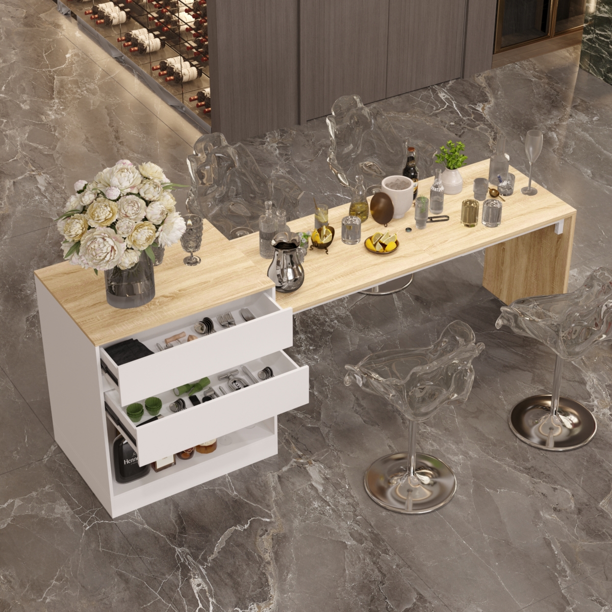 Click here for Kitchen island with 2 drawers  kitchen island stor... prices