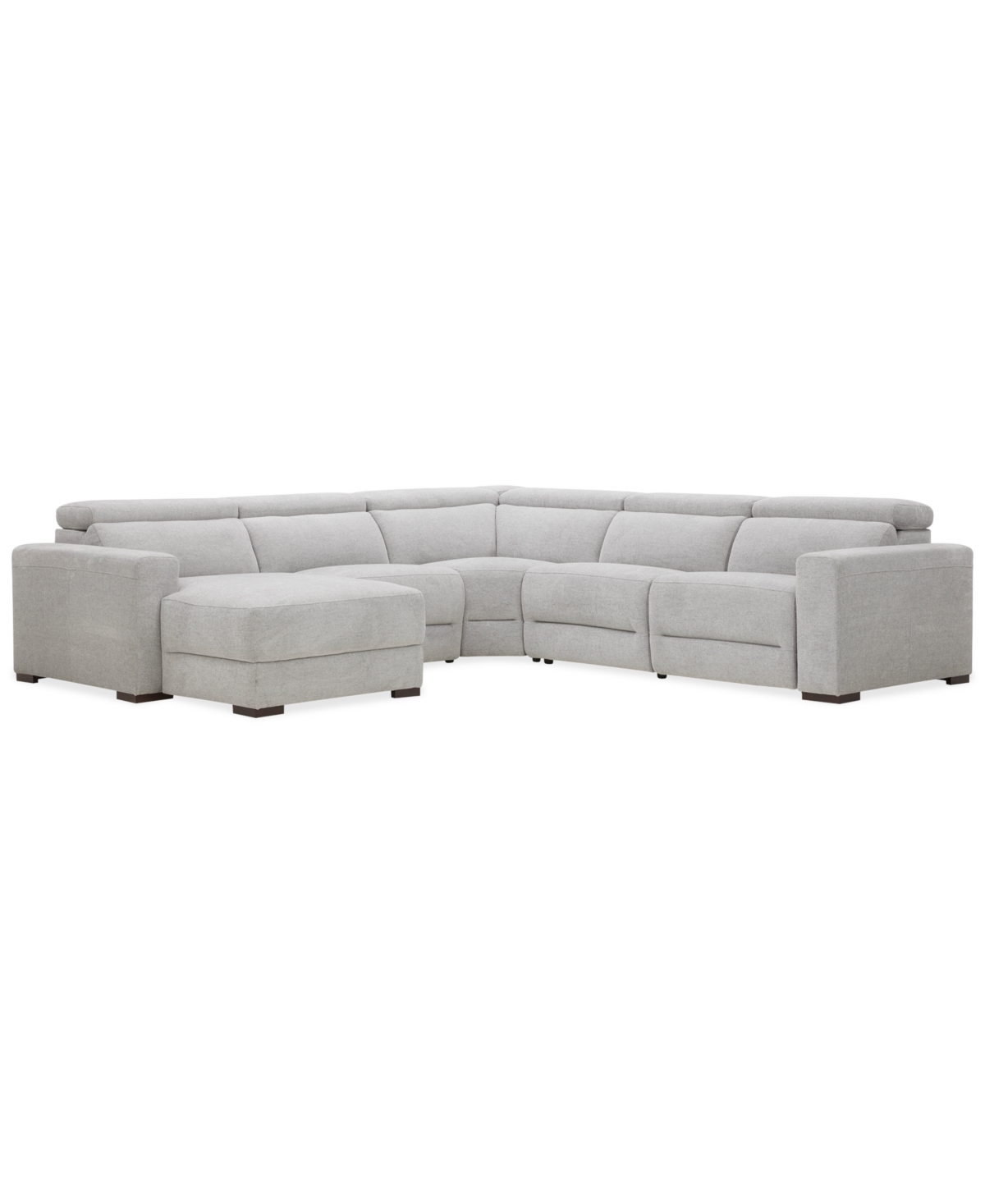 Click here for Nevio 5-Pc. Fabric Power Headrest Sectional with 2... prices