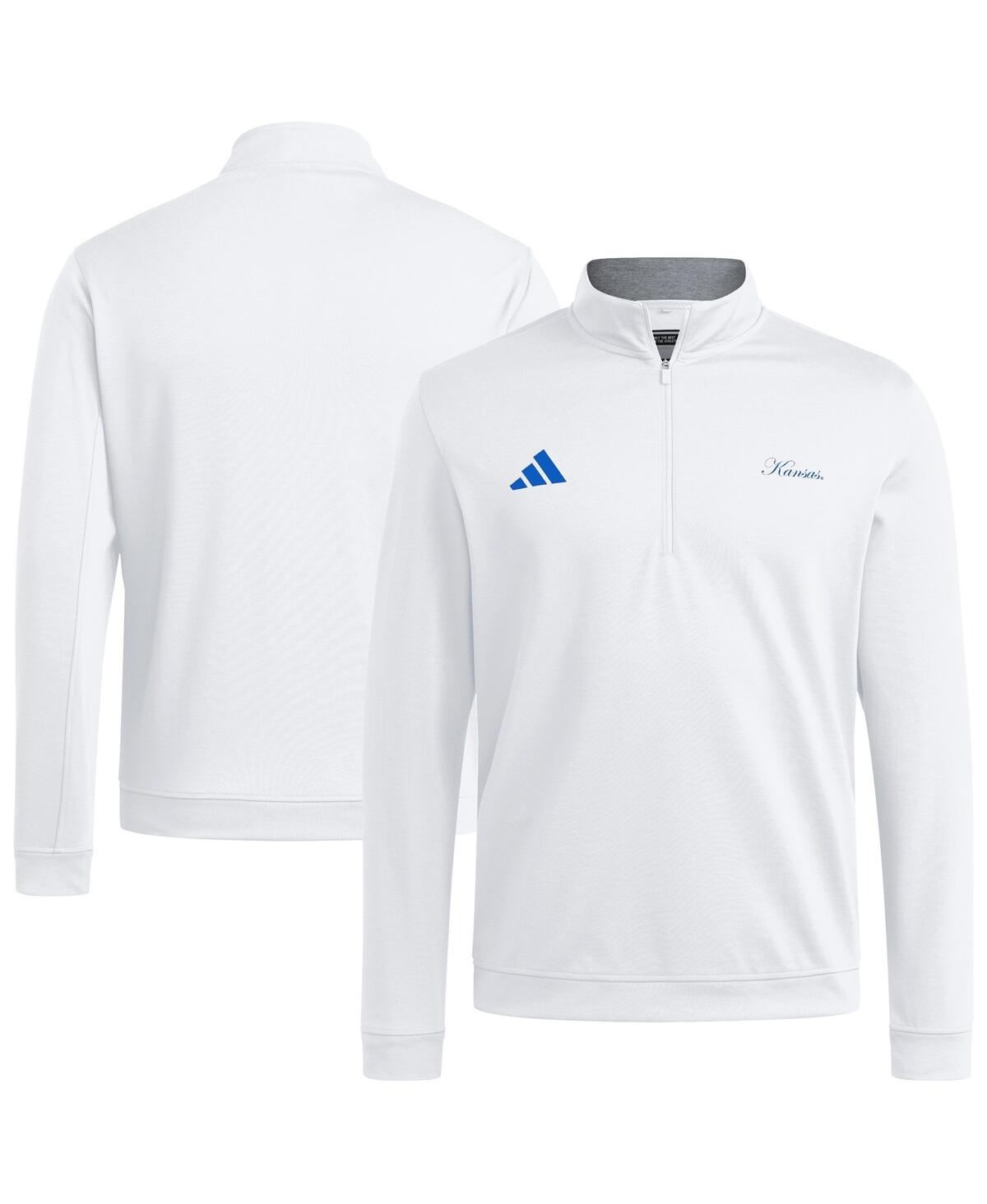 Click here for Adidas MensÂ White Kansas Jayhawks Elevated Quarte... prices