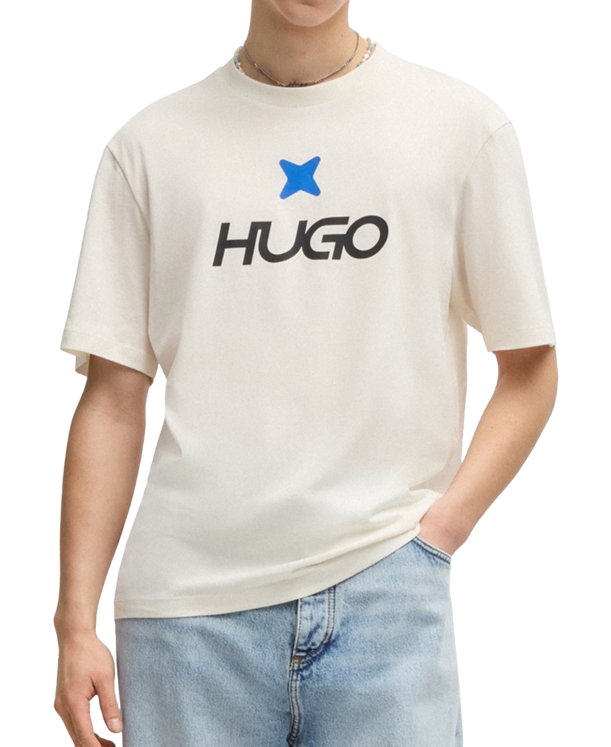 Click here for Hugo by Hugo Boss Mens Logo Graphic T-Shirt - Open... prices