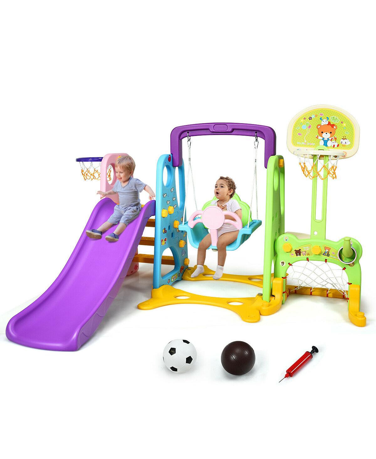 Click here for 6-in-1 Climber Swing Basketball Hoop Football Gate... prices