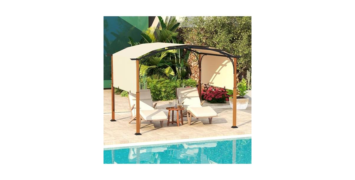 Click here for 10 x 12 Ft Outdoor Retractable Pergola with Retrac... prices
