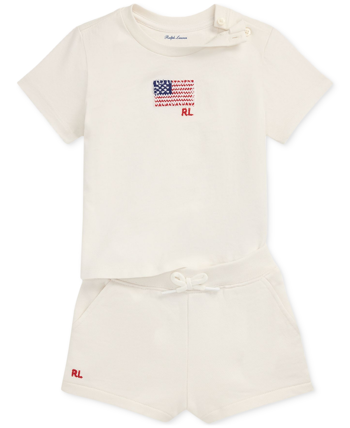 Click here for Polo Ralph Lauren Baby Girls Jersey Tee & French T... prices