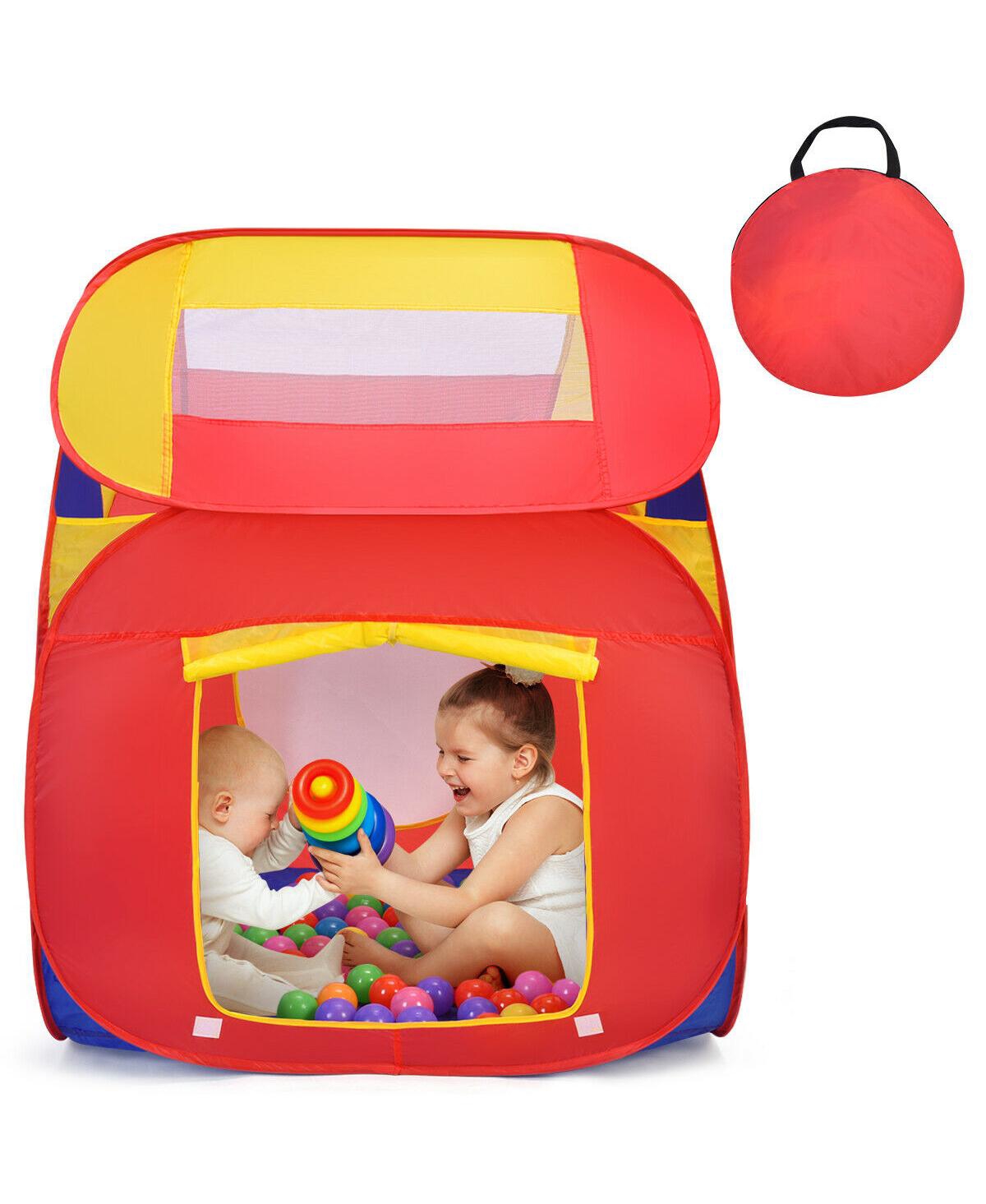 Click here for Portable Kid Play House Toy Tent with 100 Balls -... prices