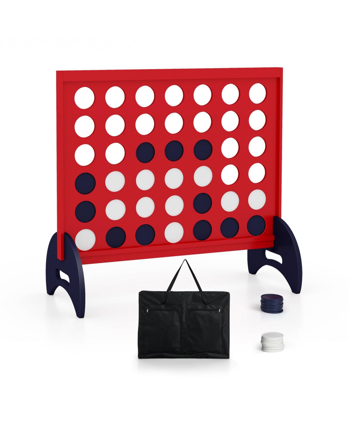 Click here for 4-in-a-row Game Set Wooden Jumbo 4-to-Score Game w... prices