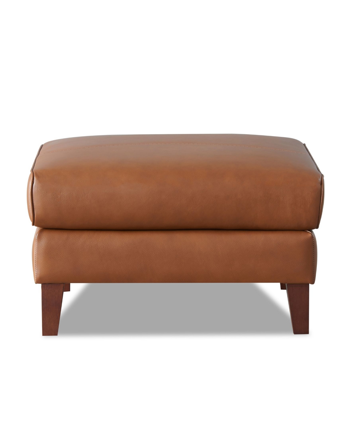 Click here for Hydeline Maui 29 Top Grain Leather Ottoman - Nutme... prices