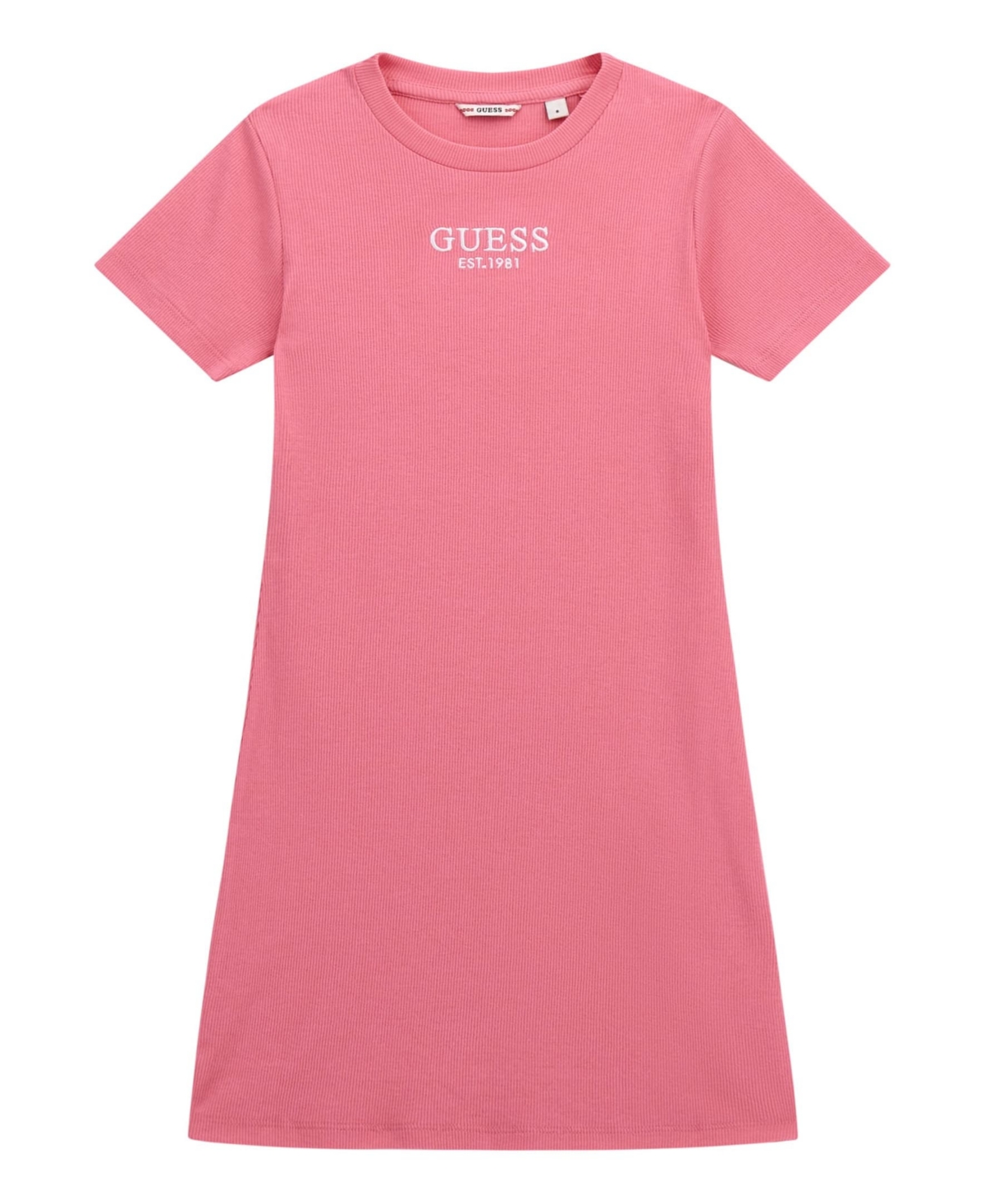 Click here for Guess Big Girl Short Sleeve Rib Dress with Embroid... prices