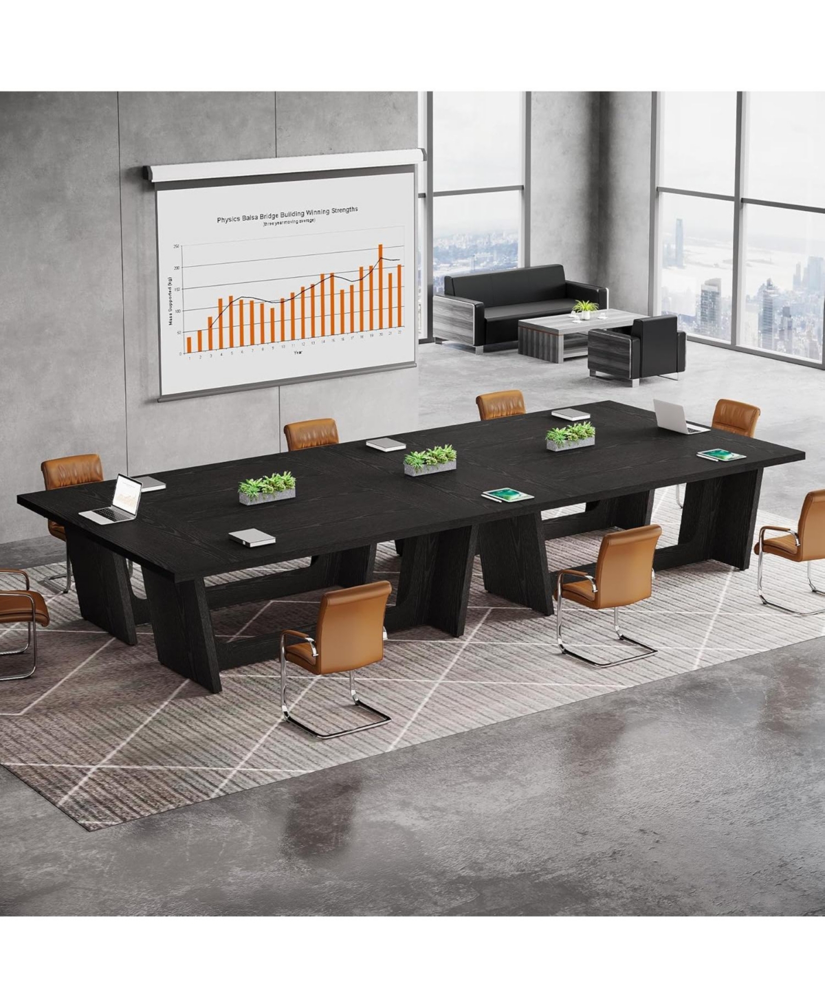 Click here for Tribesigns 6FT Conference Table Set of 4  Rectangu... prices