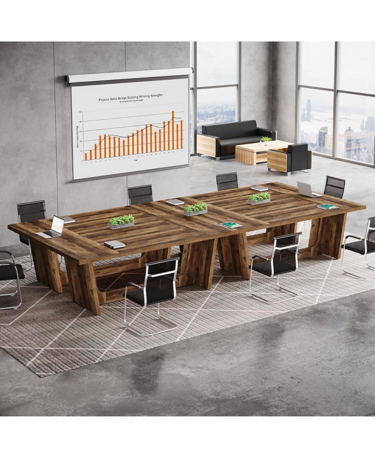 Click here for Tribesigns 6FT Conference Table Set of 4  Rectangu... prices
