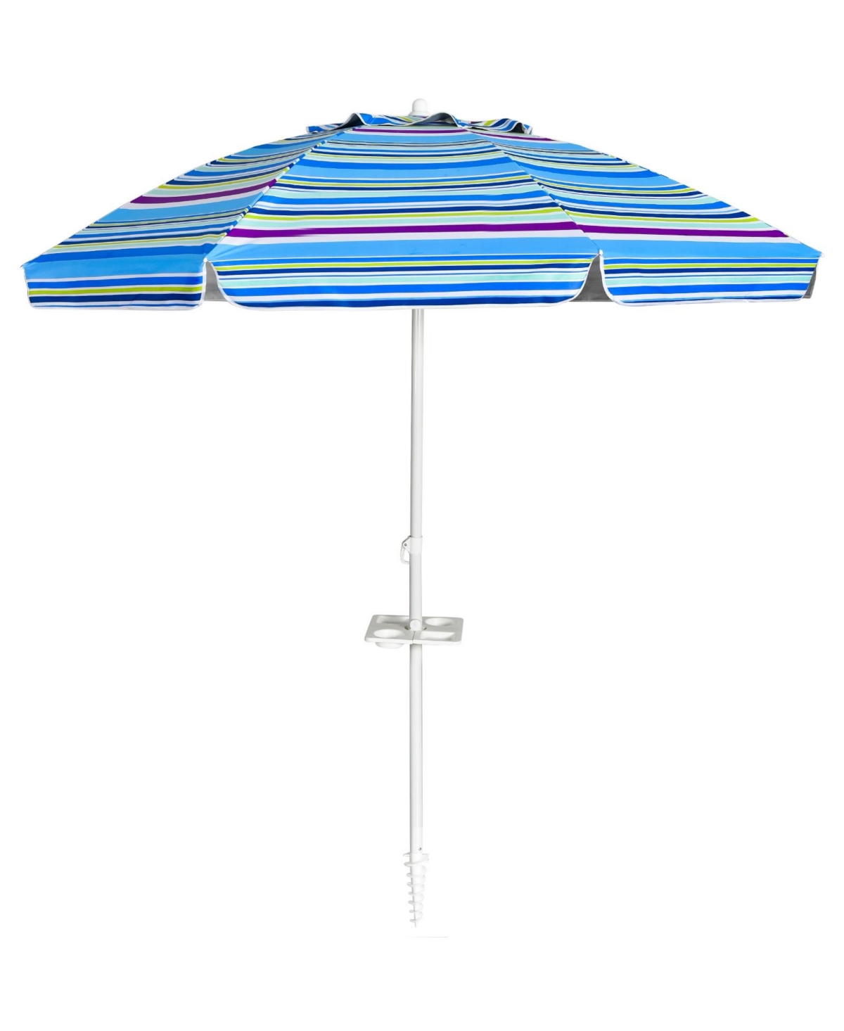 Click here for 7.2 Feet Portable Outdoor Beach Umbrella with Sand... prices