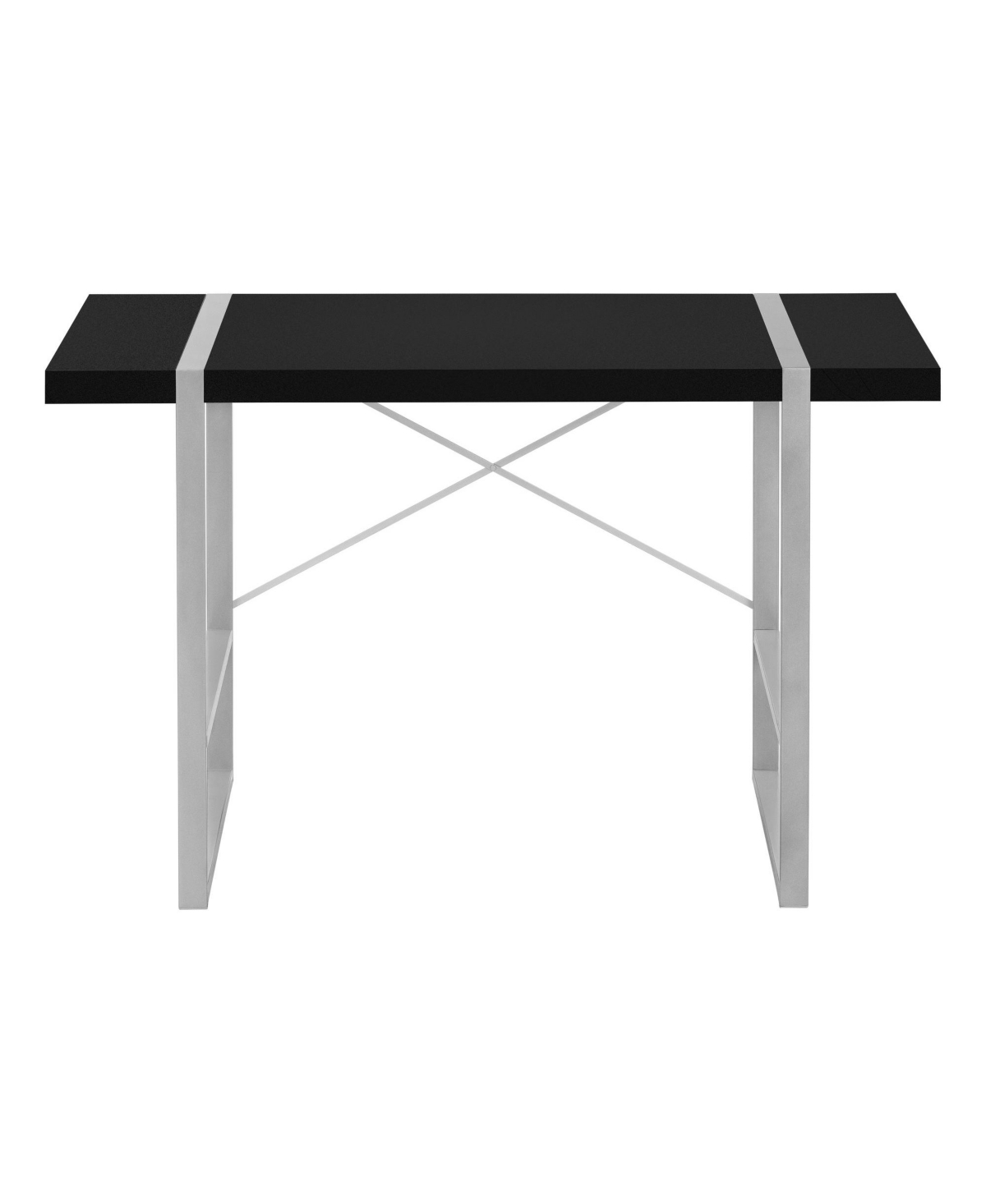 Click here for Compact Computer Desk with Sturdy Metal Frame - Bl... prices