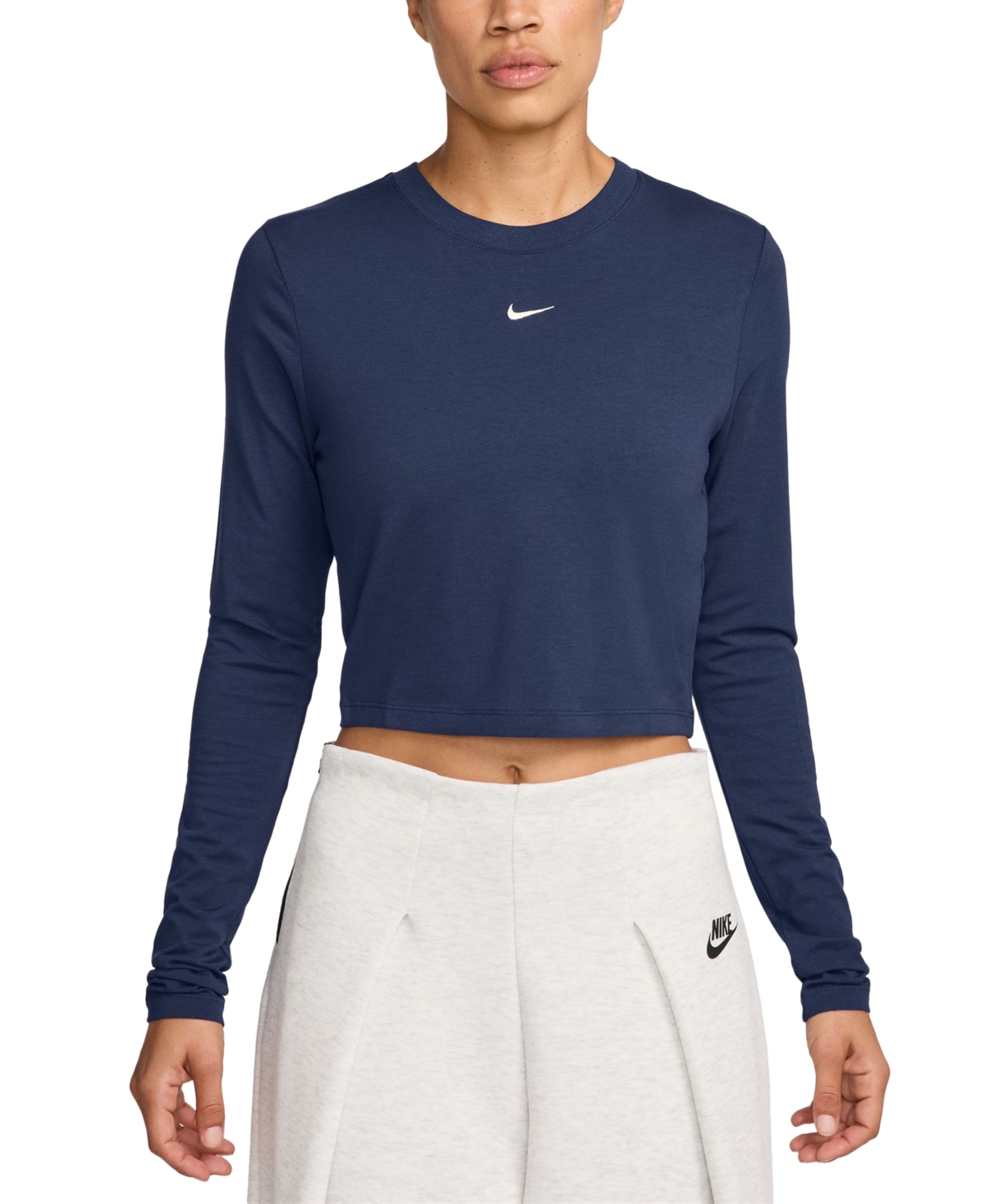 Click here for Nike Sportswear Womens Chill Knit Slim Long-Sleeve... prices