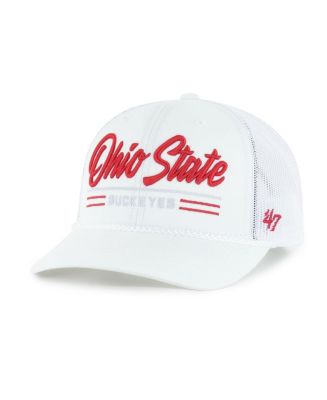 '47 Brand Men's White Ohio State Buckeyes Garner Rope Trucker ...