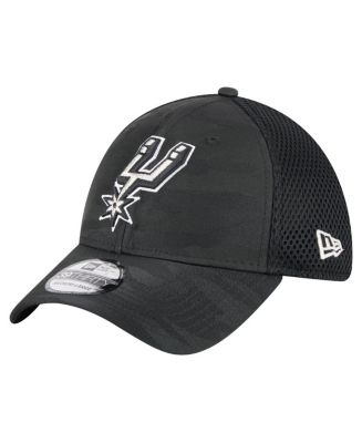 New Era Men's Black San Antonio Spurs Subtle Camo 39THIRTY Flex Hat ...