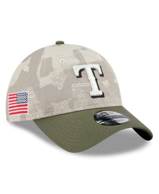 New Era Men's Light Beige/Olive Texas Rangers 2025 Armed Forces Day ...