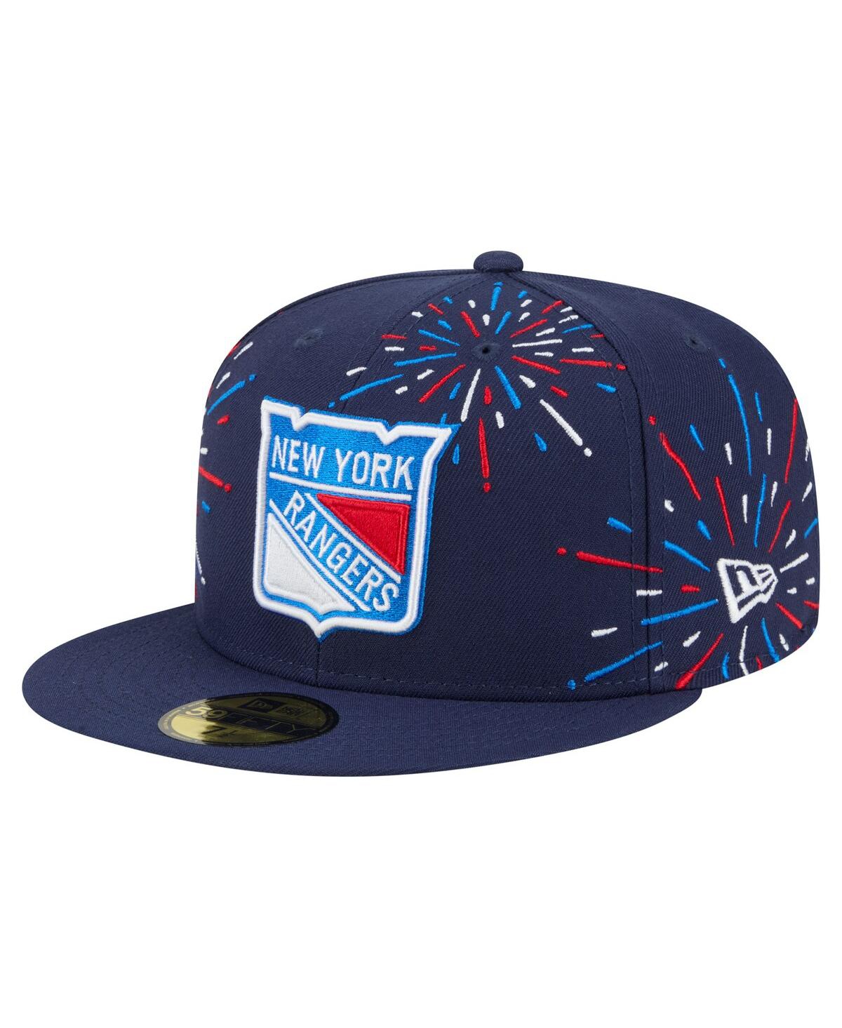 Click here for New Era Mens Navy New York Rangers Americana Firew... prices