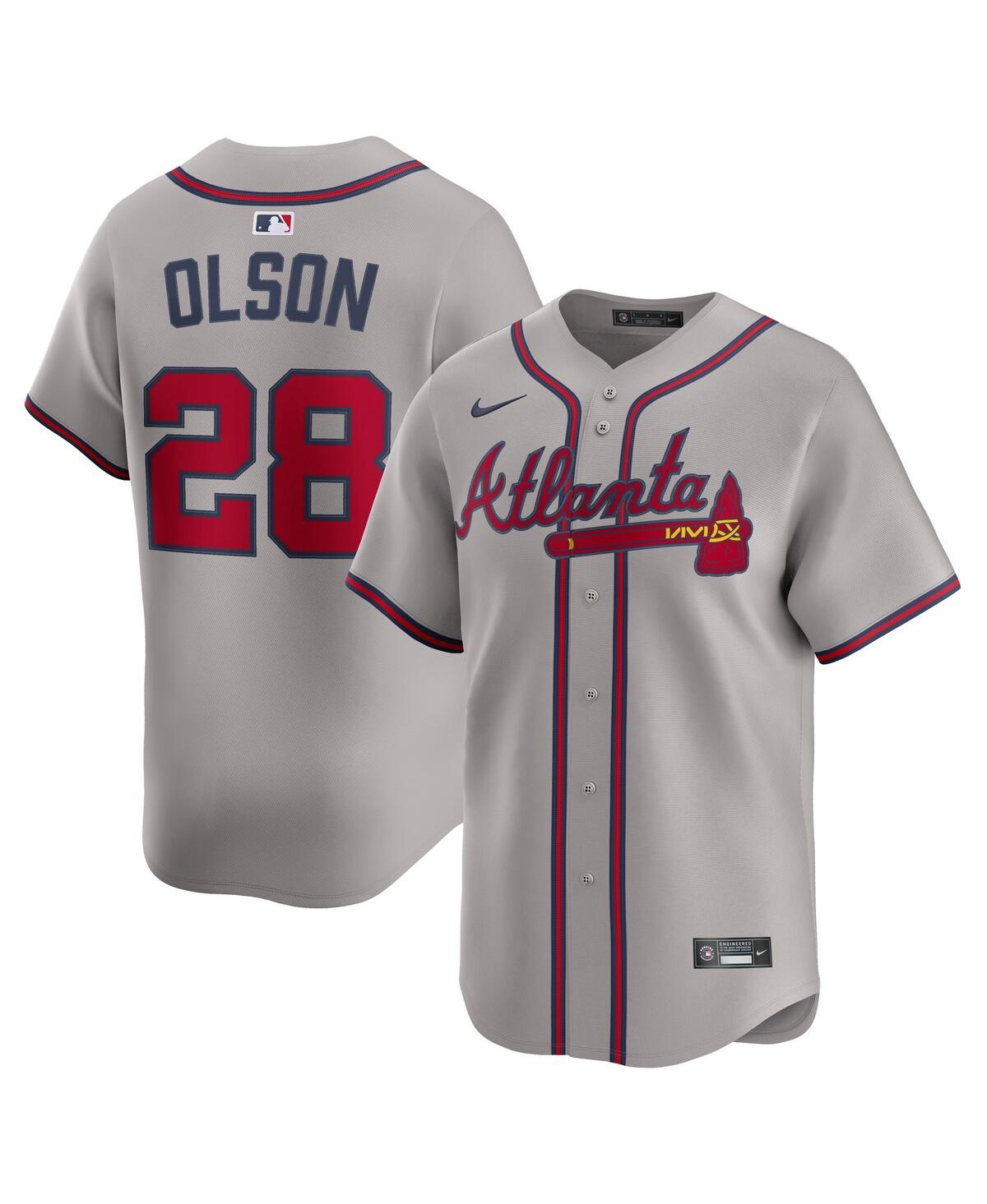 Click here for Nike Mens Matt Olson Gray Atlanta Braves Road Limi... prices
