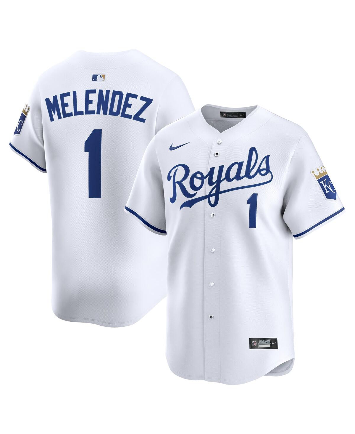Click here for Nike Mens Mj Melendez White Kansas City Royals Hom... prices