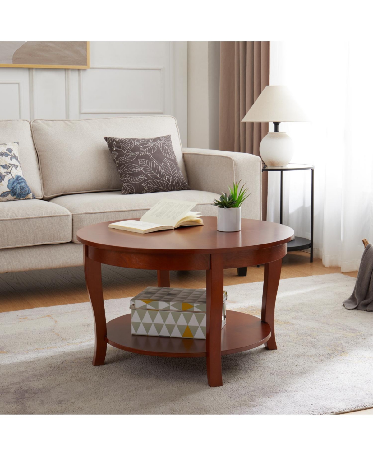 Click here for Classic Round Coffee Table with Open Shelf  30... prices