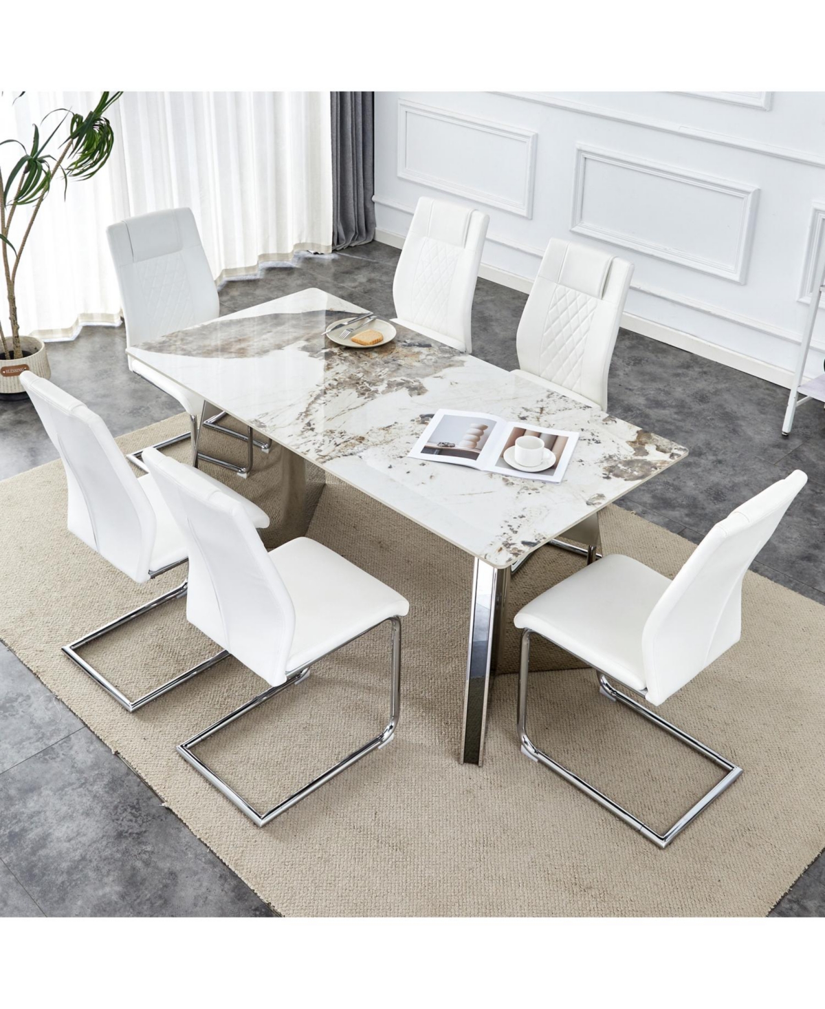 Click here for Streamdale Pandora Sintered Stone Table (63"... prices