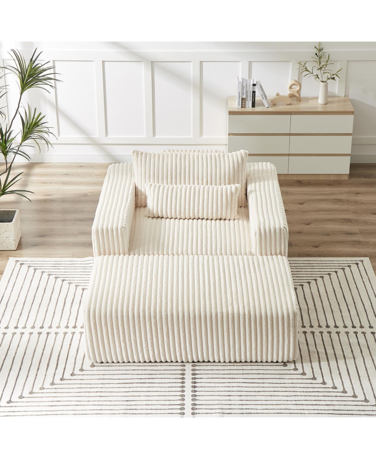 Click here for Streamdale Corduroy Sponge Sofa Lounge Chair with... prices