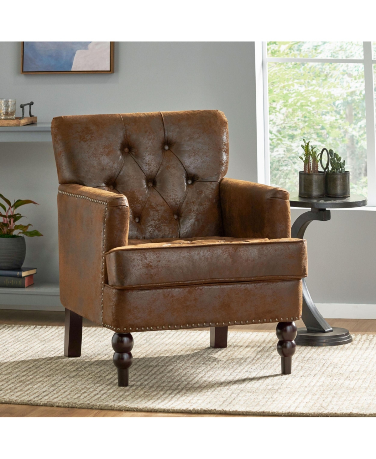 Click here for Streamdale Tufted Club Chair with Nailhead Trim an... prices