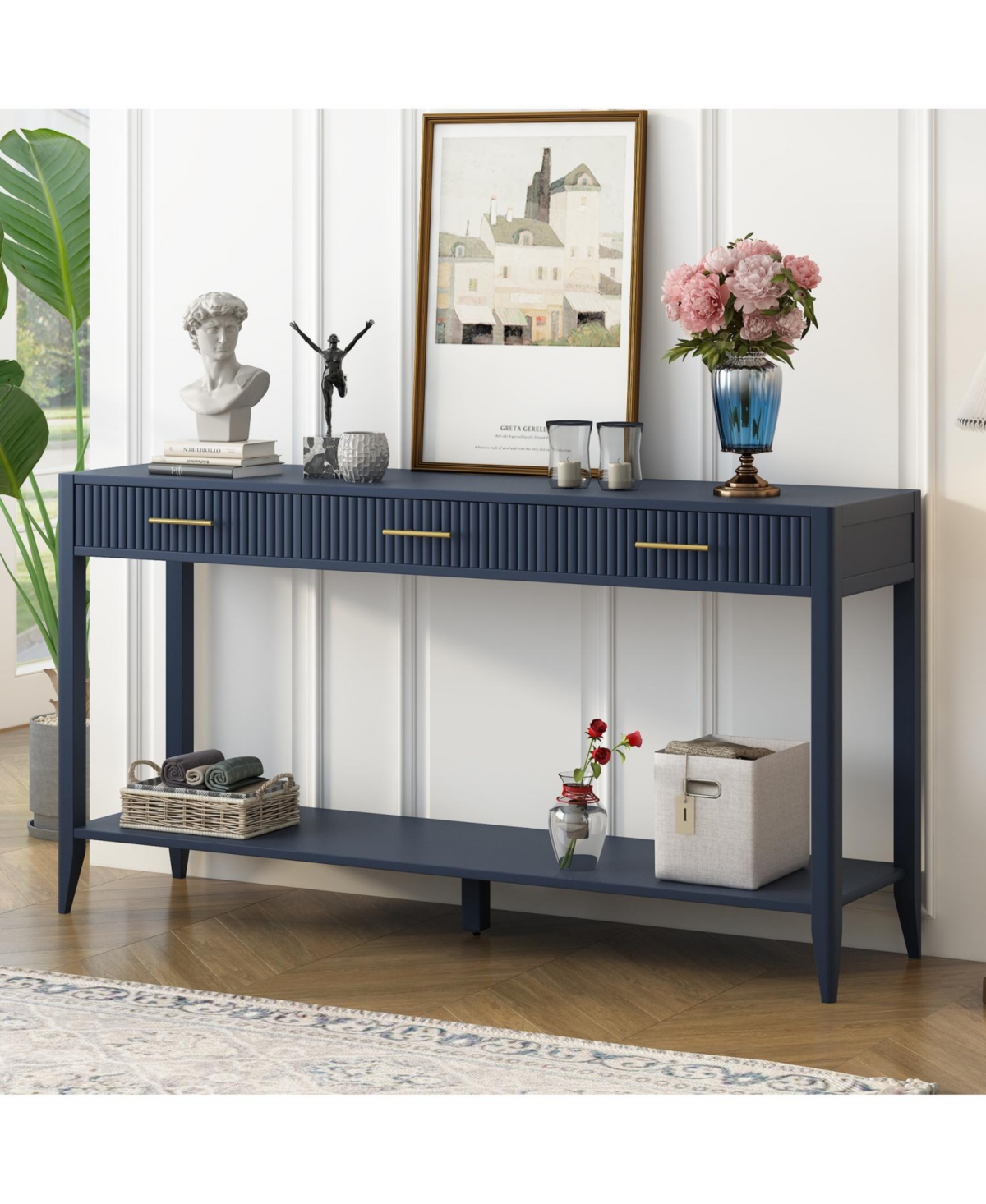Click here for Streamdale Versatile Entryway Console with Striped... prices
