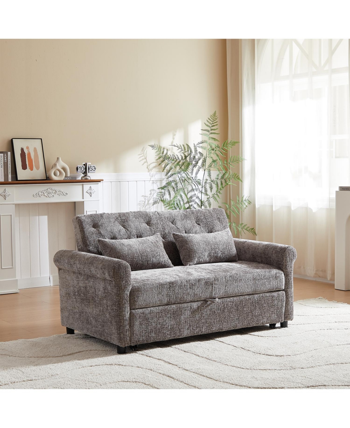 Click here for Streamdale 58" Chenille 3-in-1 Loveseat Sofa... prices